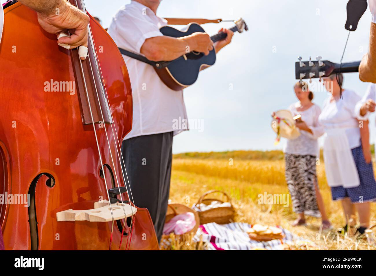 Double bass player in orchestra hi-res stock photography and images - Alamy