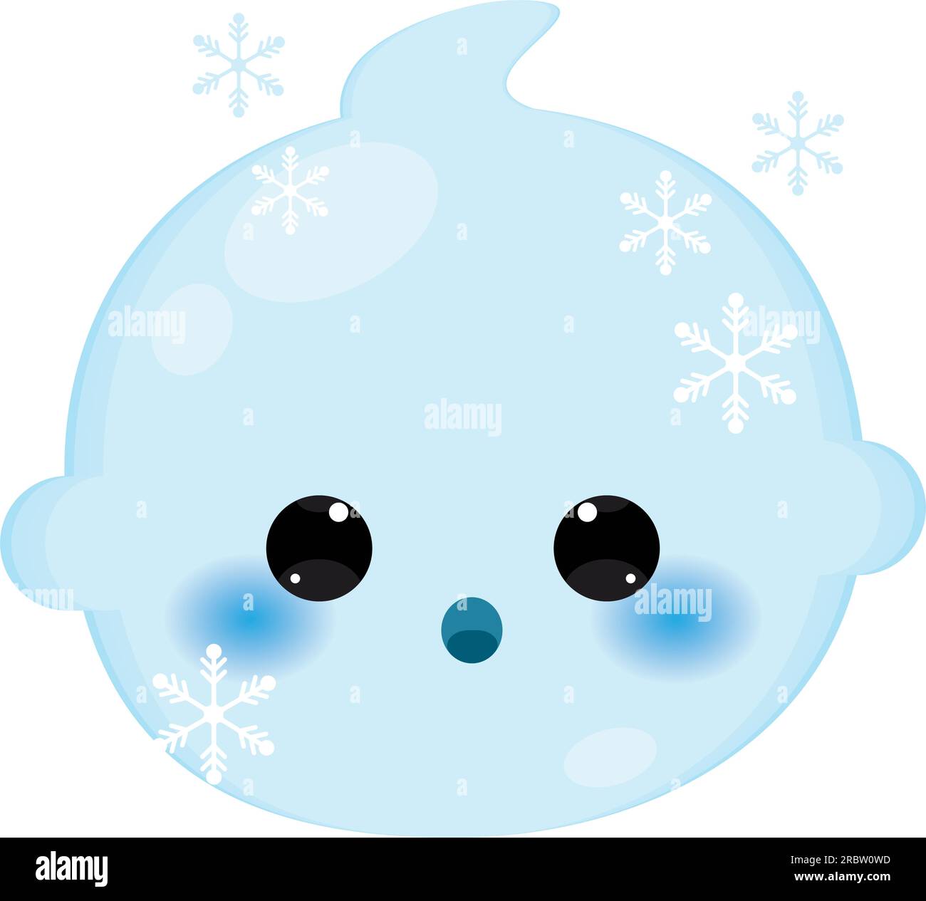 Isolated colored cute cold baby emoji icon Vector Stock Vector Image ...