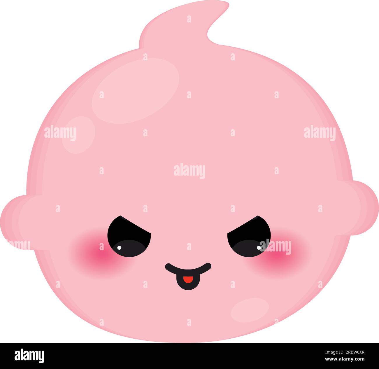 Isolated cute angry baby emoji icon Vector Stock Vector Image & Art - Alamy