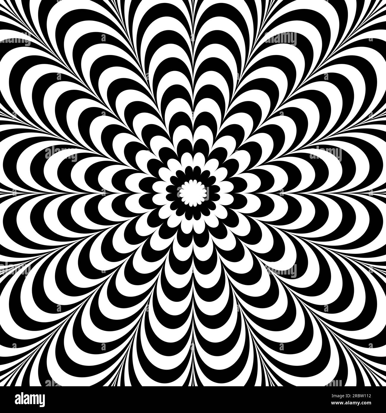 Optical illusion background. Black and white abstract distorted lines ... Optical illusion background. Black and white abstract distorted lines ...
