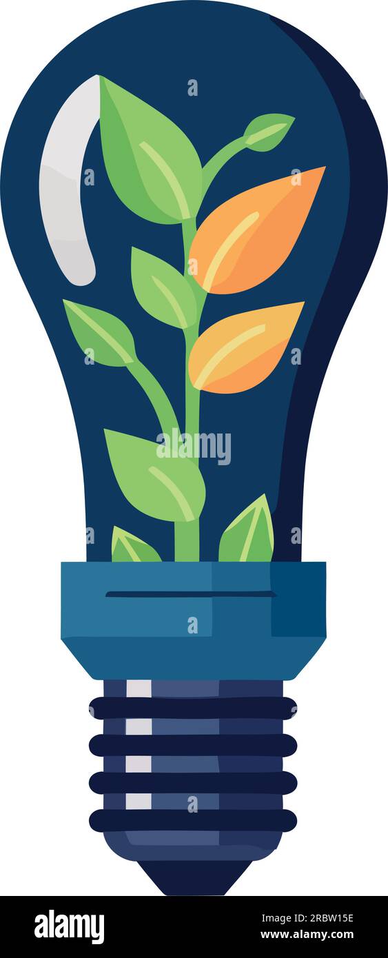 Green lightbulb symbol of innovation Stock Vector Image & Art - Alamy