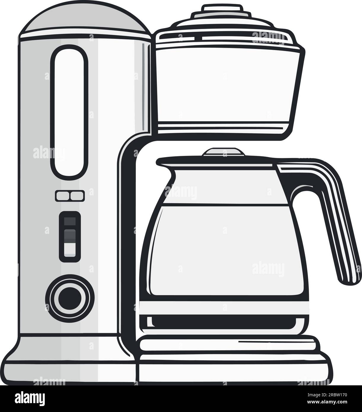 Modern coffee maker Stock Vector Image & Art - Alamy