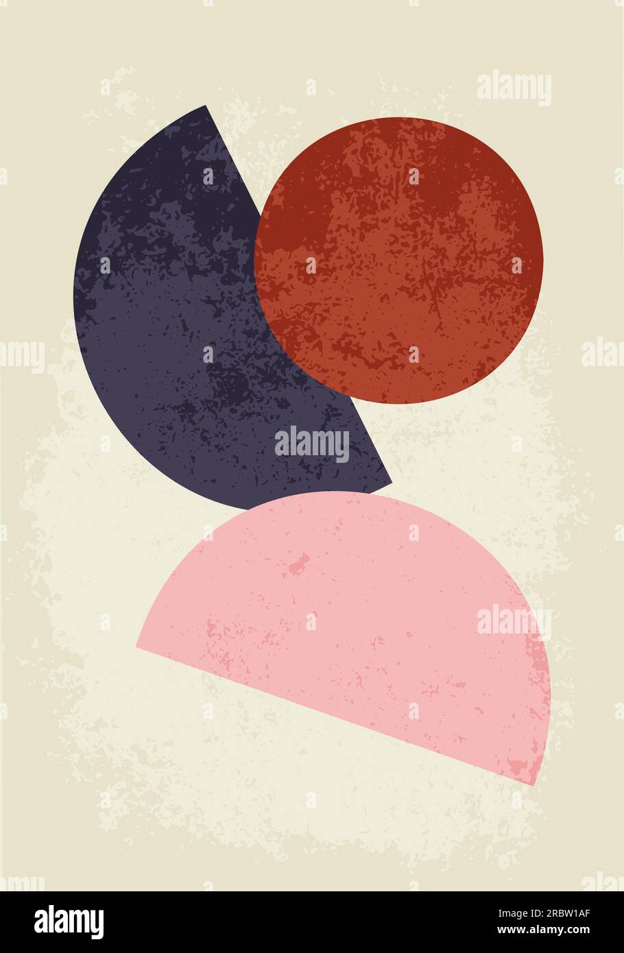 Abstract modern poster made of geometric shapes. They are used for ...