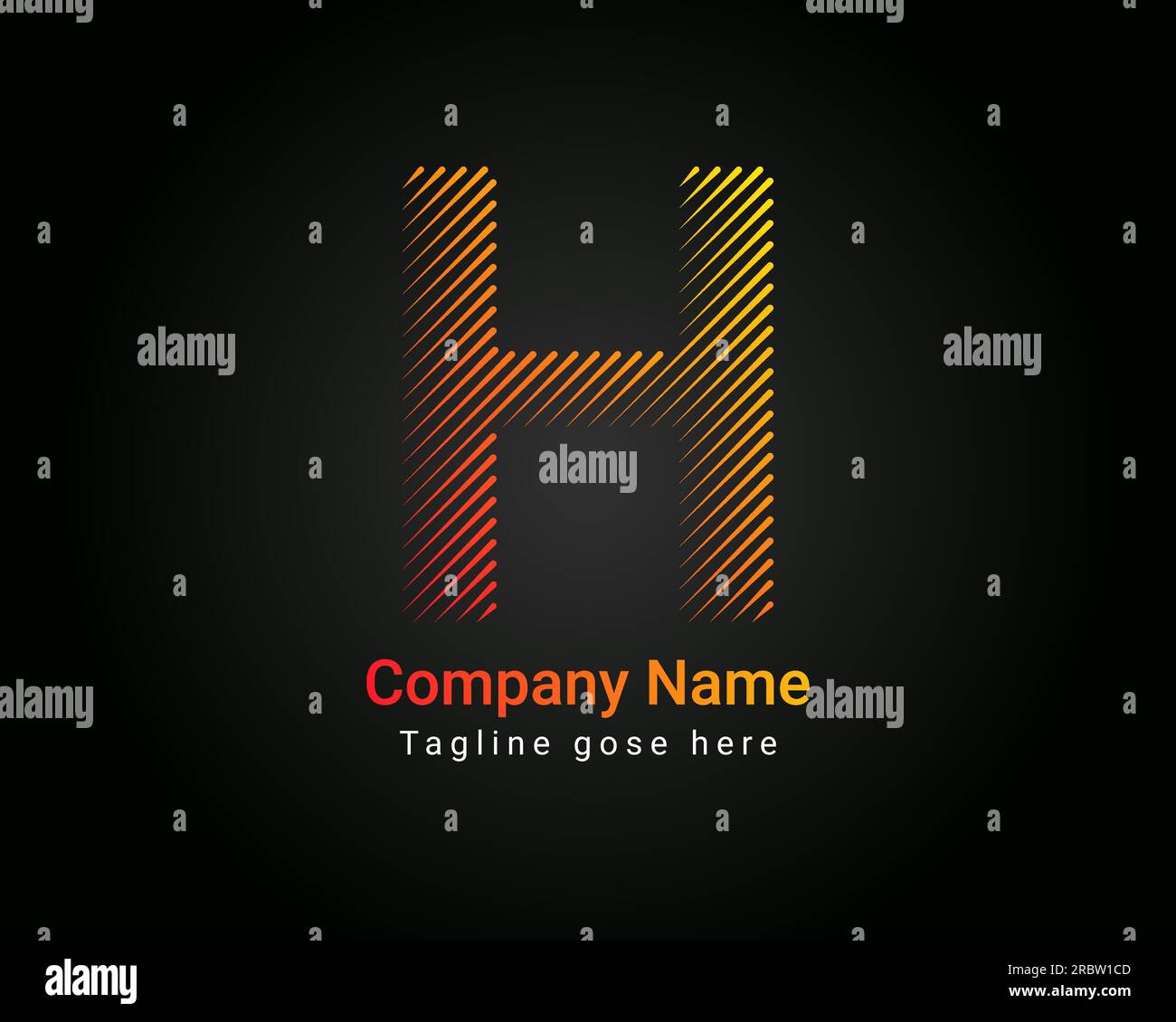 Initial letter h monogram vector vectors hi-res stock photography and ...