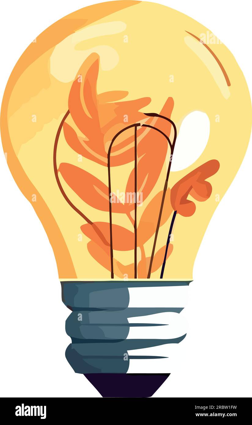 Yellow light bulb design Stock Vector Image & Art - Alamy