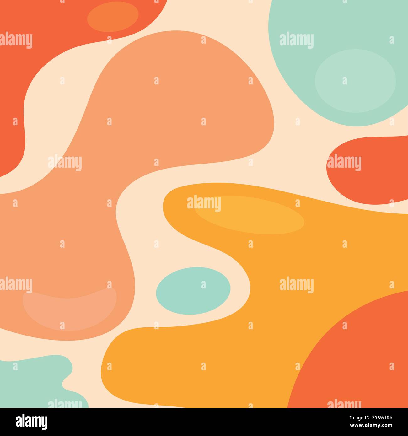 Colored 70s groovy background wallpaper Vector Stock Vector Image & Art ...