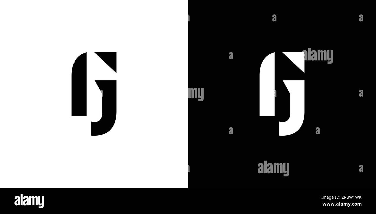 Modern and strong letter G initials logo design Stock Vector Image ...
