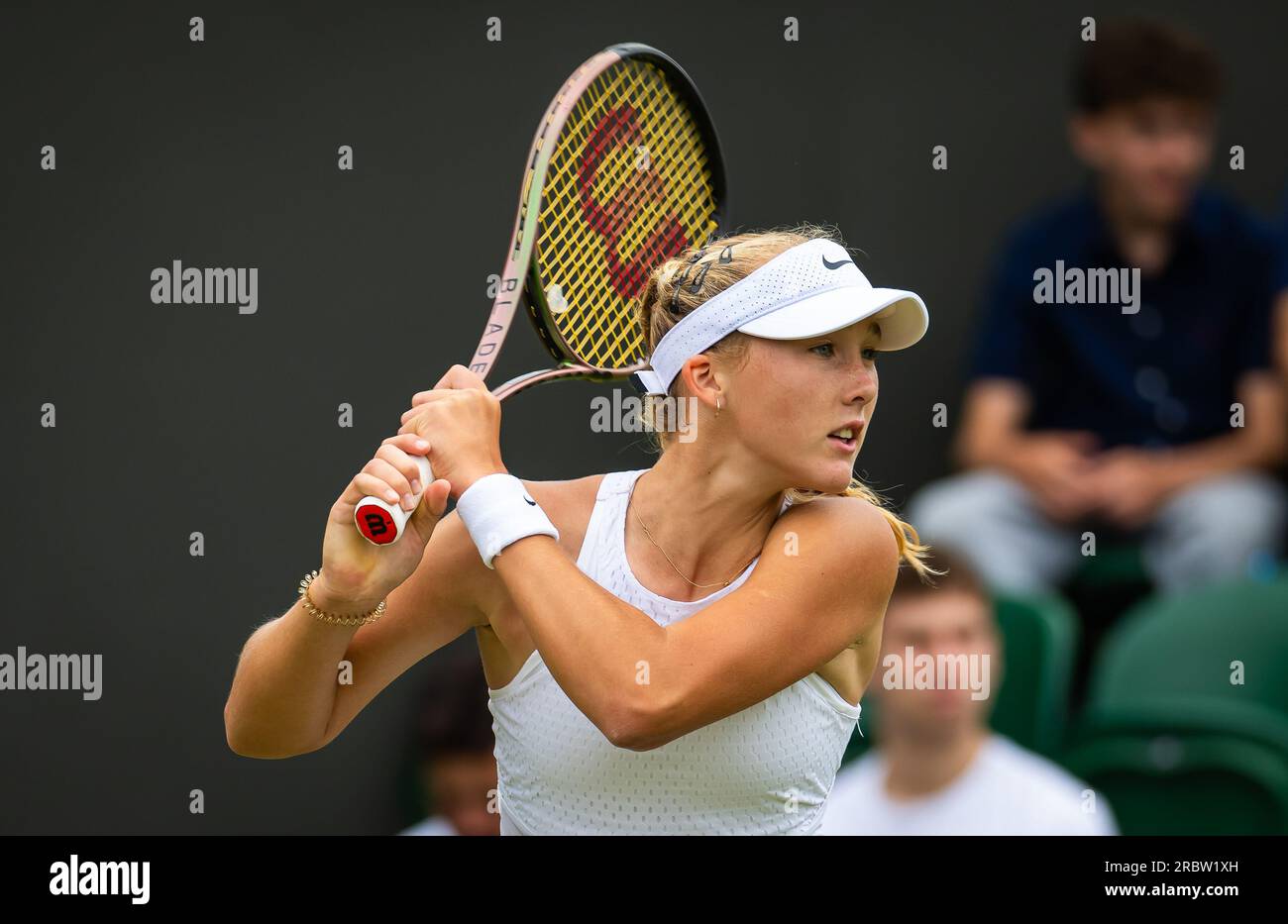 Mirra Andreeva Of Russia In Action Against Anastasia Potapova Of Russia
