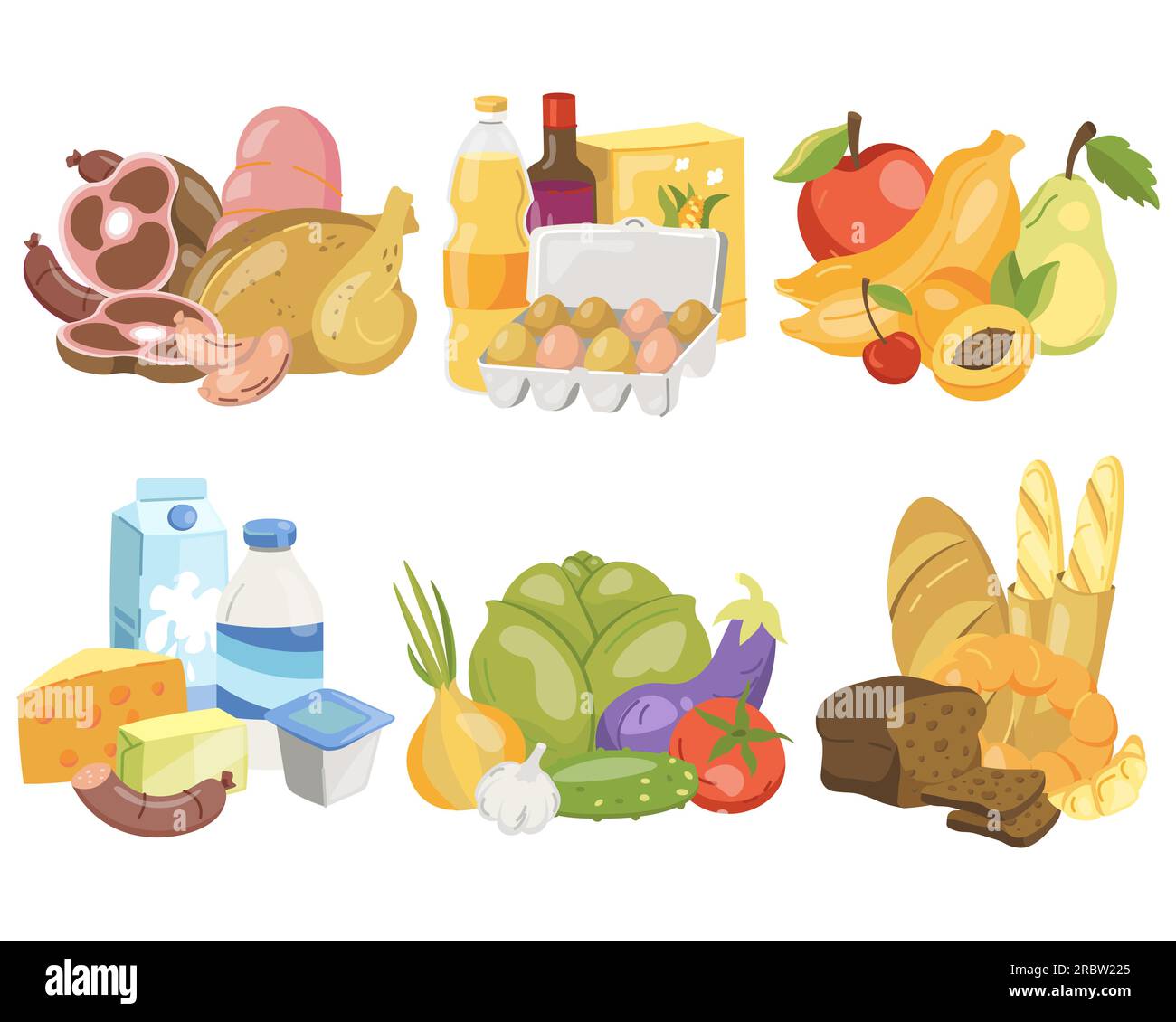 food set vector illustration Stock Vector Image & Art - Alamy