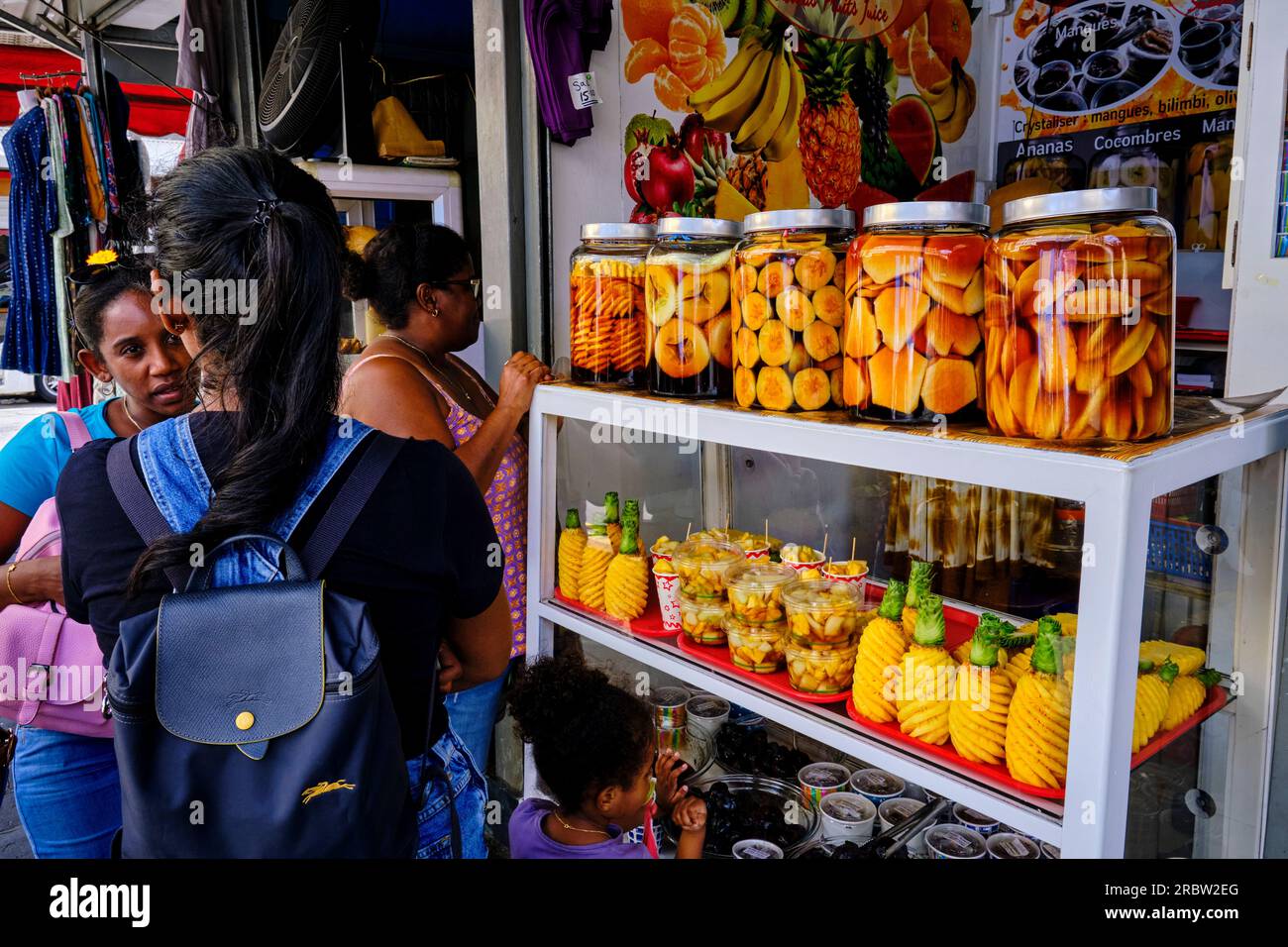 Mauritius, Port-Louis district, Port-Louis, street food in the city ...
