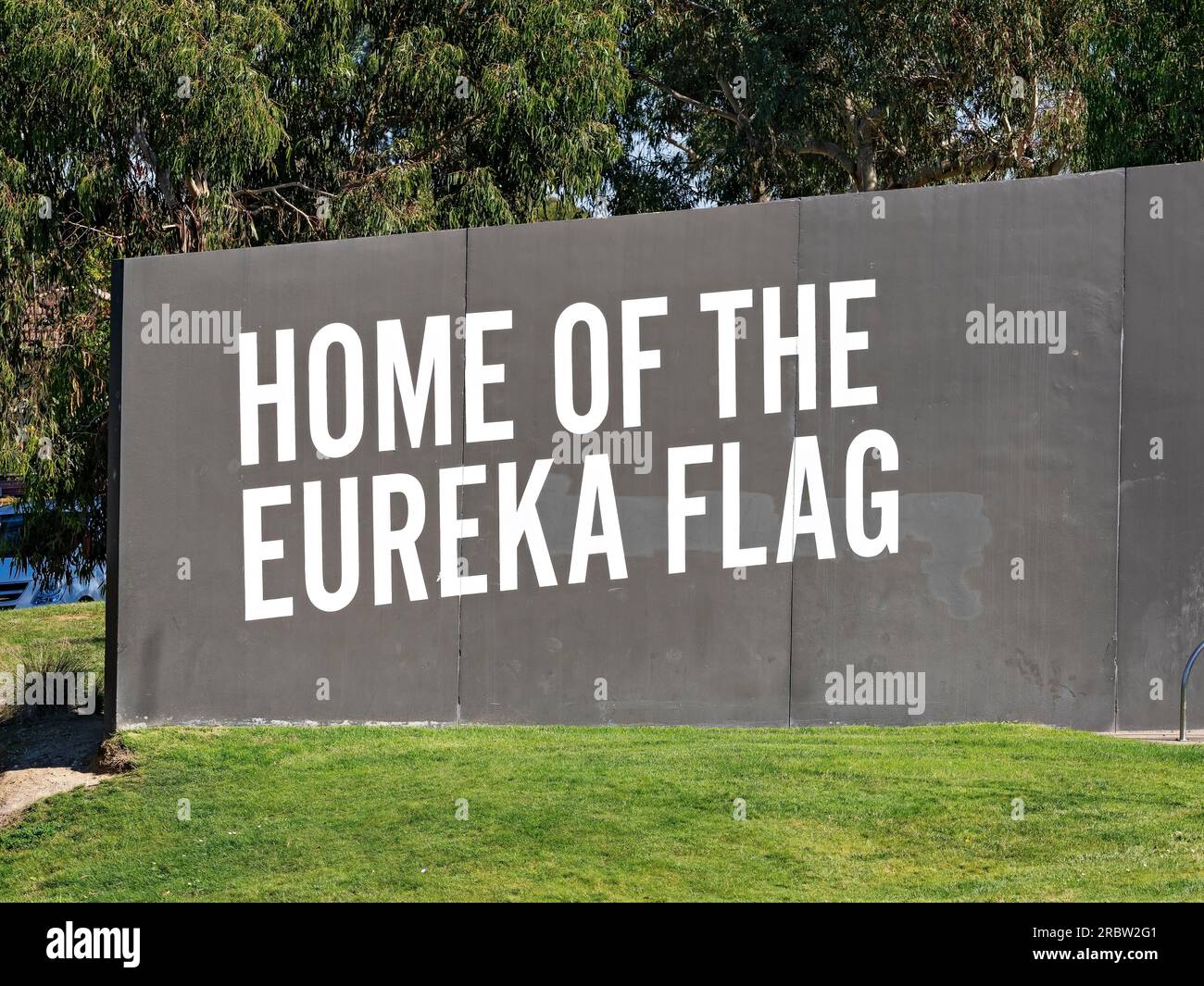 Ballarat Australia / The Eureka Stockade Memorial Park Stock Photo - Alamy