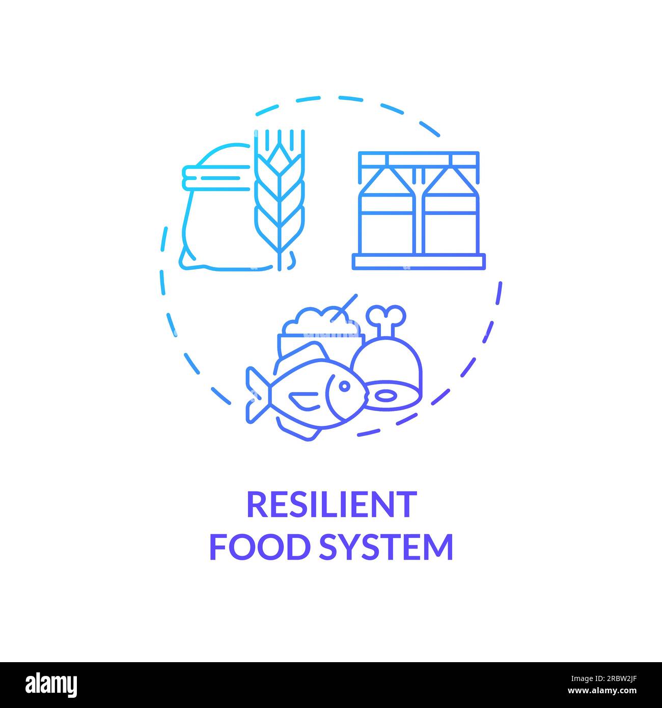 Resilient food system icon heatflation concept Stock Vector Image & Art ...