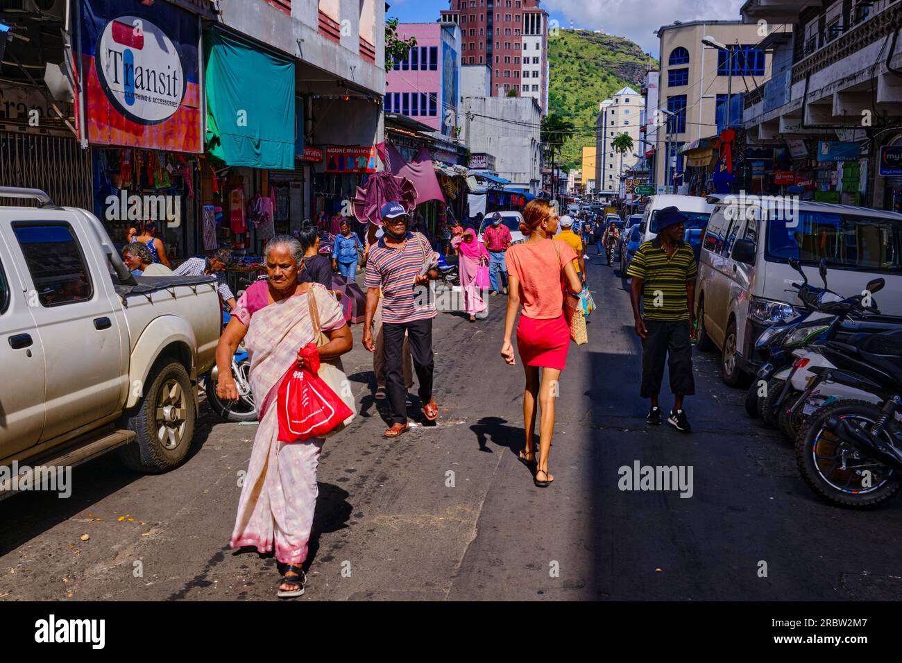 Mauritius, Port-Louis district, Port-Louis, city center Stock Photo - Alamy