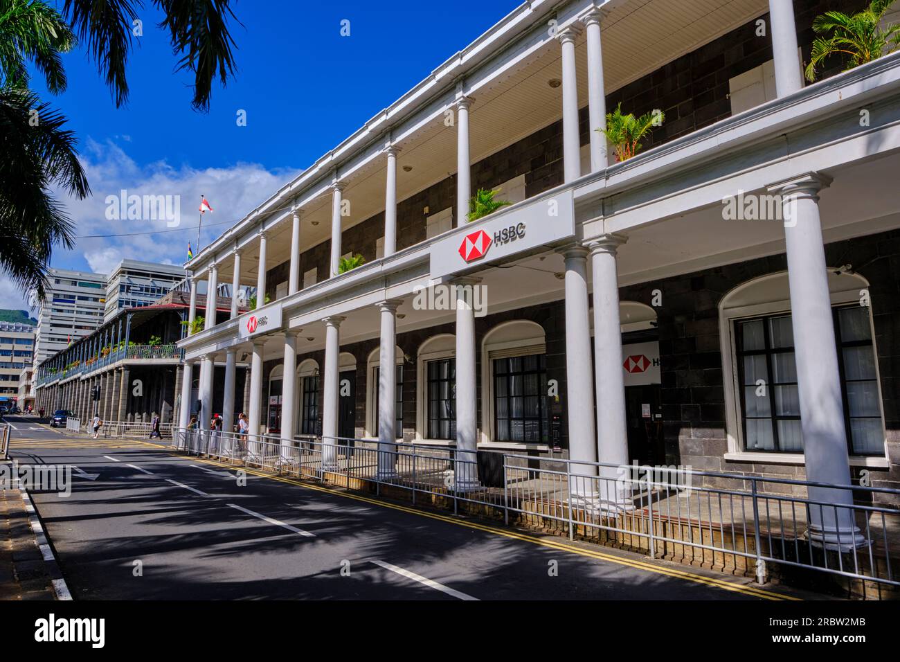Mauritius, Port-Louis district, Port-Louis, Intendance street Stock ...