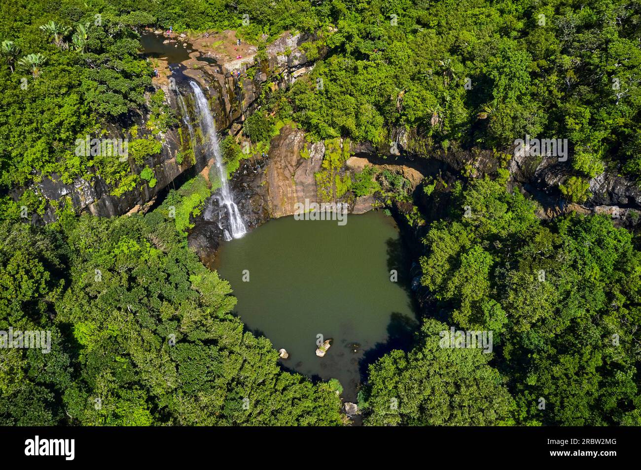 Mauritius, Plaines Wilhems district, Henrietta, the Seven Waterfalls of ...