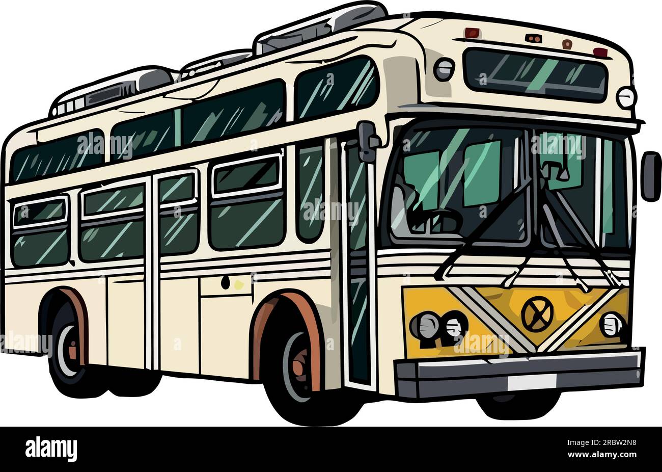 Tour bus illustration vector Stock Vector Image & Art - Alamy