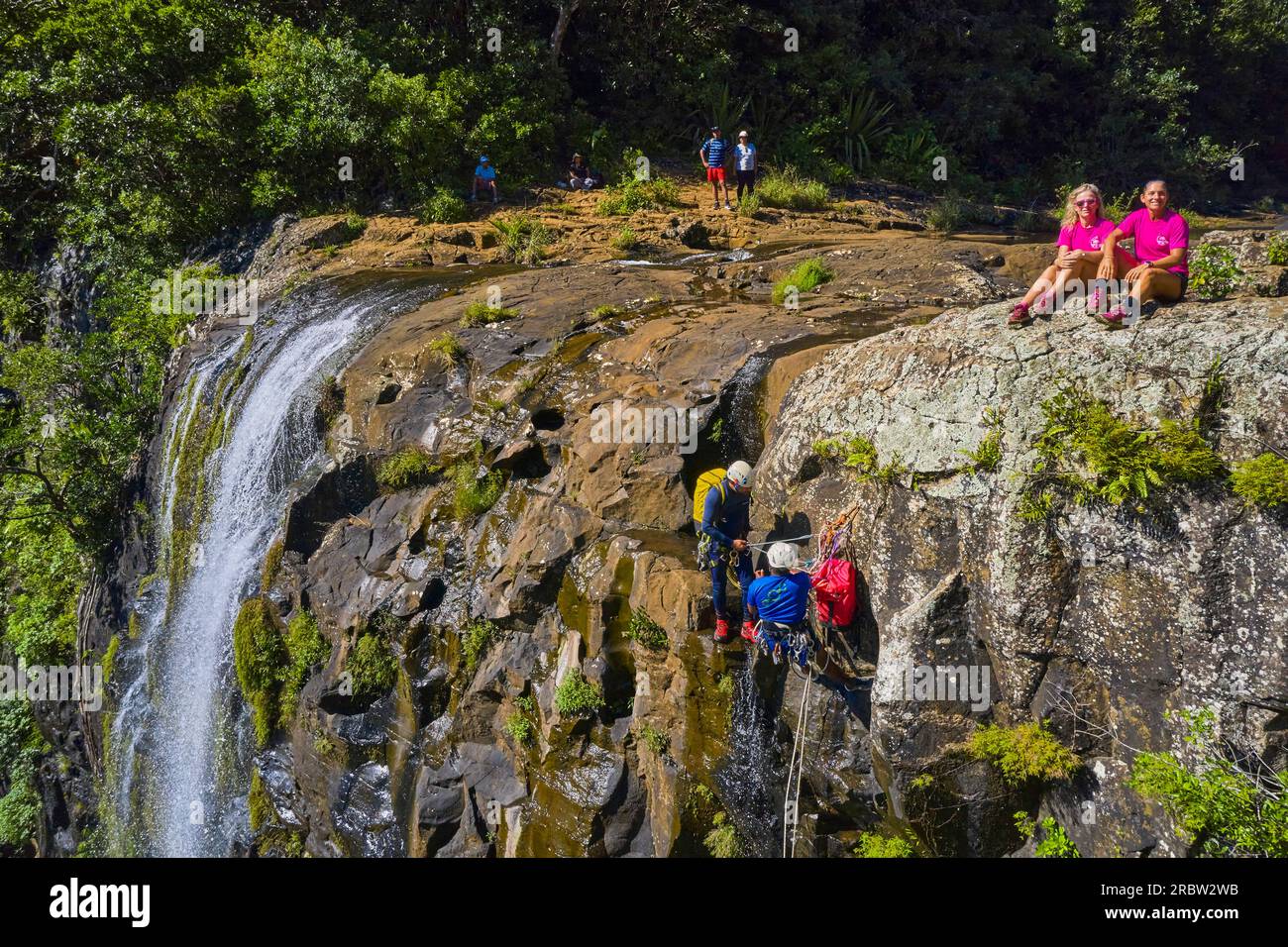 Mauritius, Plaines Wilhems district, Henrietta, the Seven Waterfalls of ...