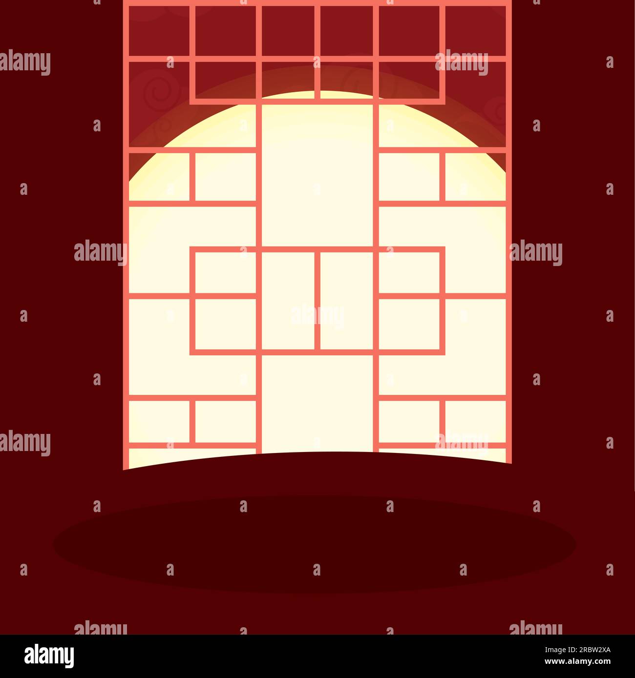 Colored empty asian template frame Vector Stock Vector Image & Art - Alamy