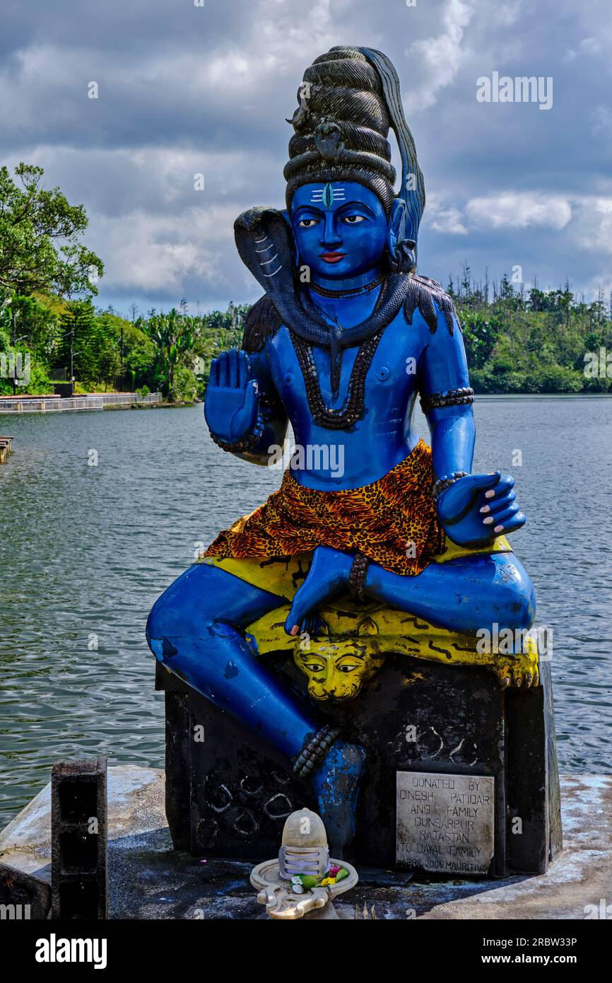 Mauritius, Savanne district, Grand Bassin temple or Ganga Talao temple ...