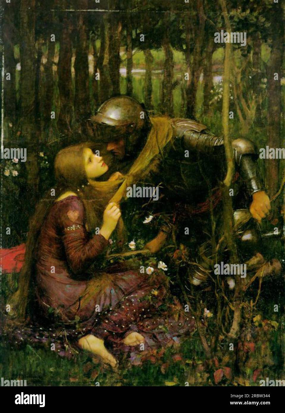 The Beautiful Lady Without Pity 1893 by John William Waterhouse Stock ...