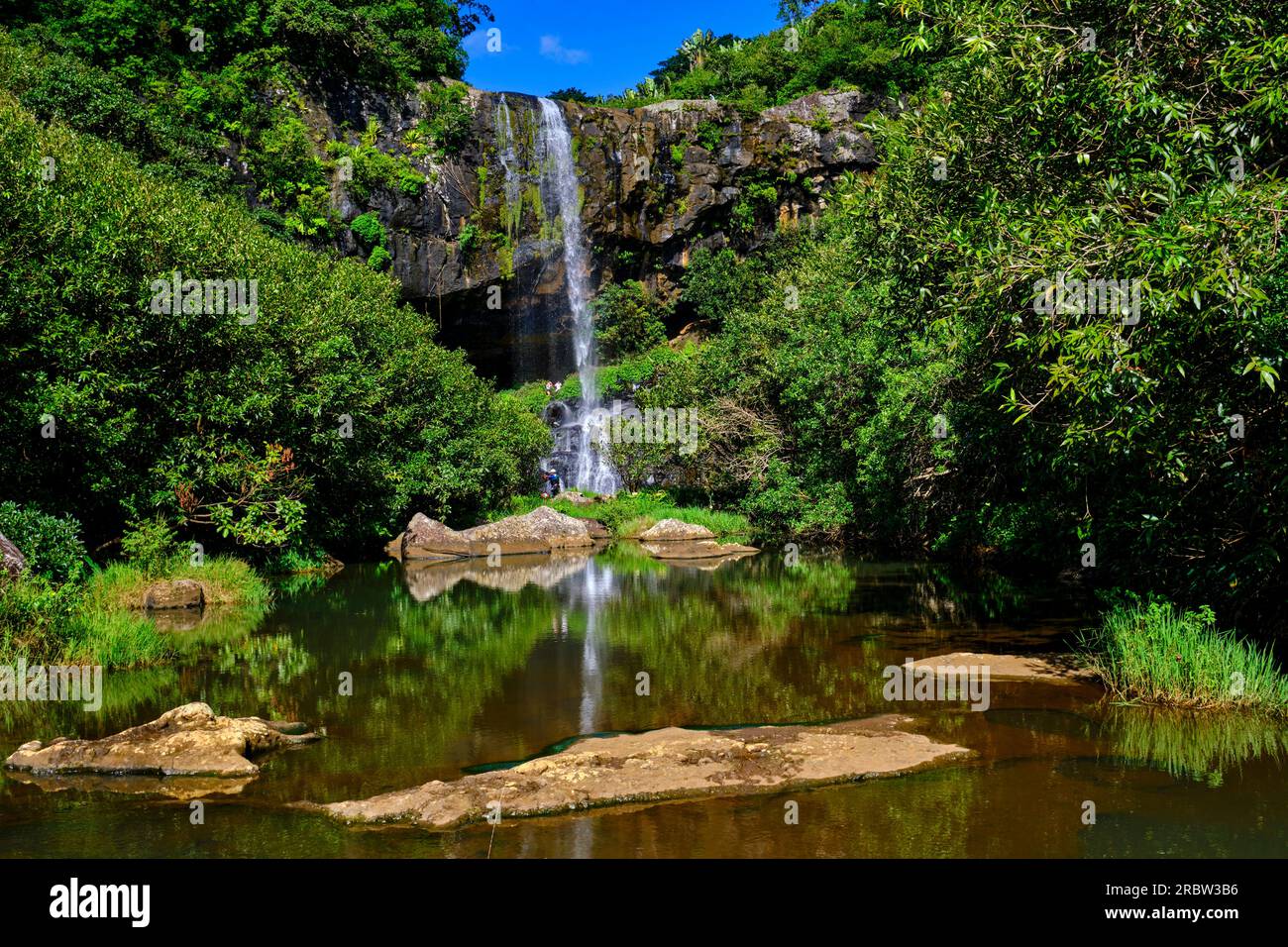 Mauritius, Plaines Wilhems district, Henrietta, the Seven Waterfalls of ...