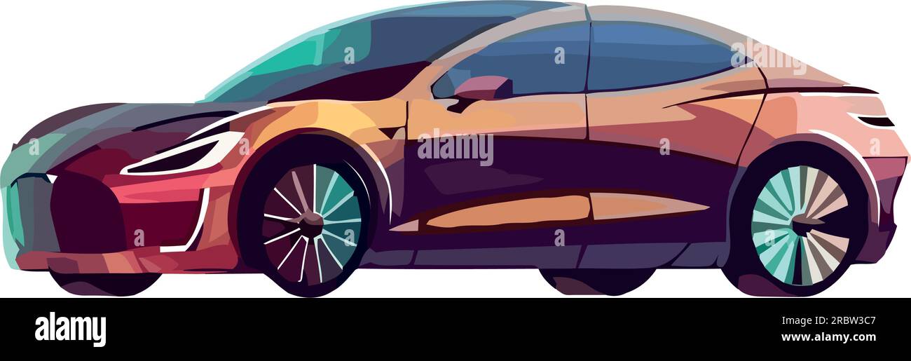 Shiny sports car illustration Stock Vector Image & Art - Alamy