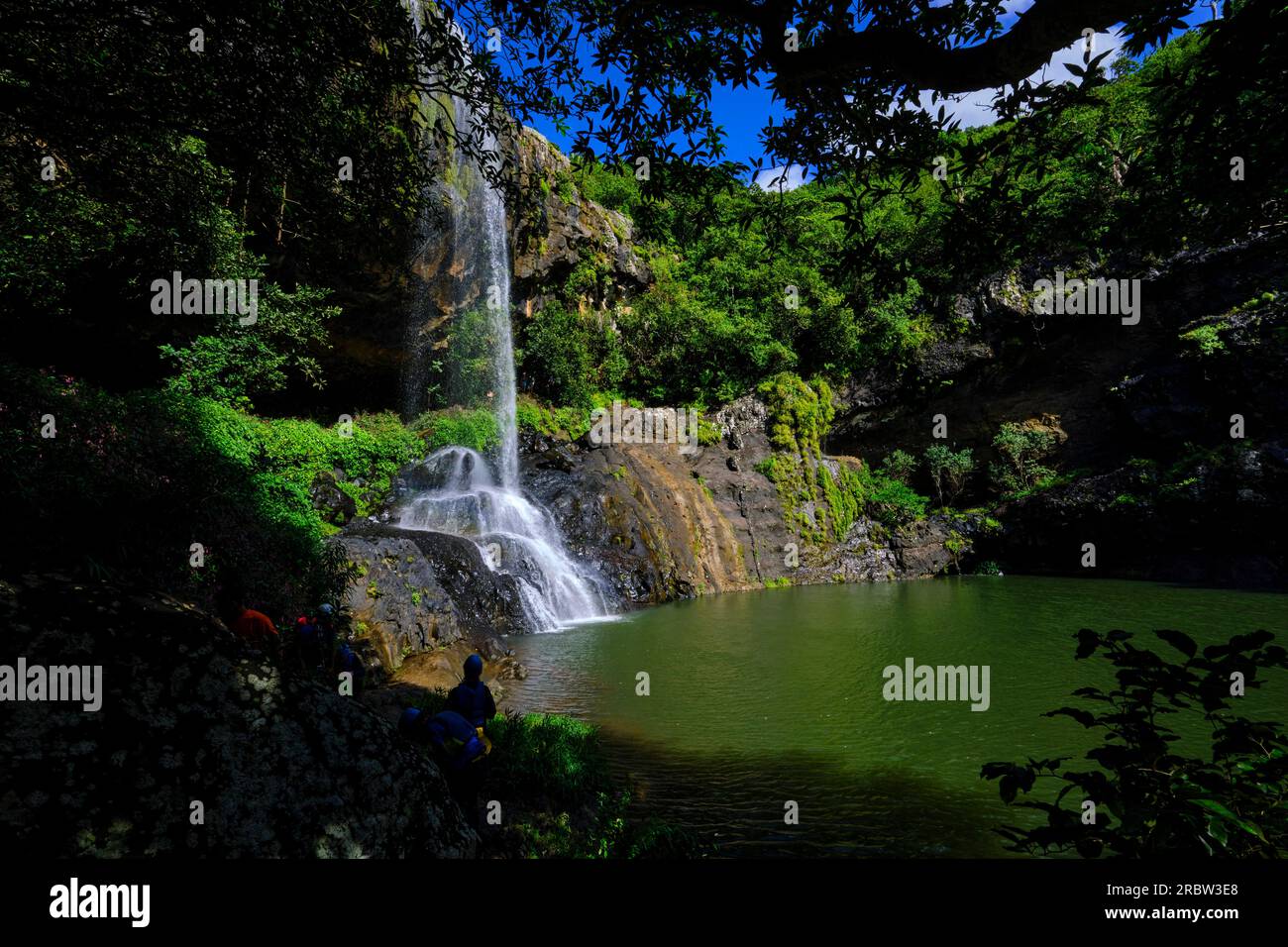 Mauritius, Plaines Wilhems district, Henrietta, the Seven Waterfalls of ...