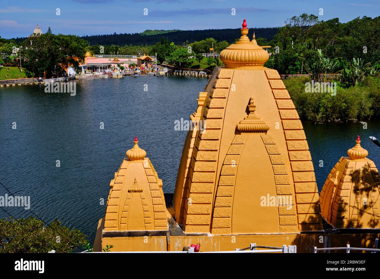 Mauritius, Savanne district, Grand Bassin temple or Ganga Talao temple ...