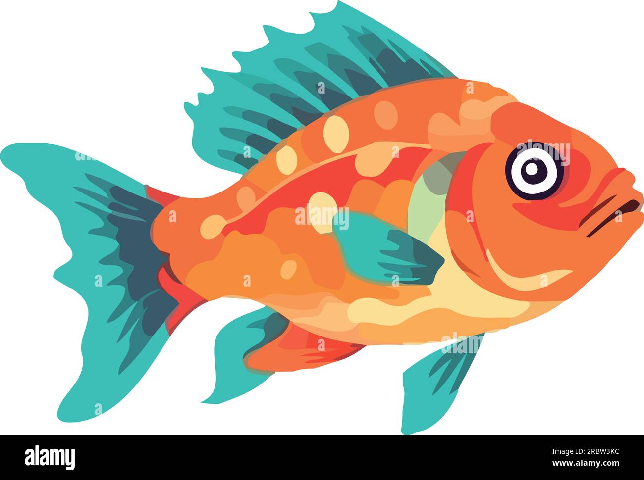 colorful fish swimming Stock Vector Image & Art - Alamy