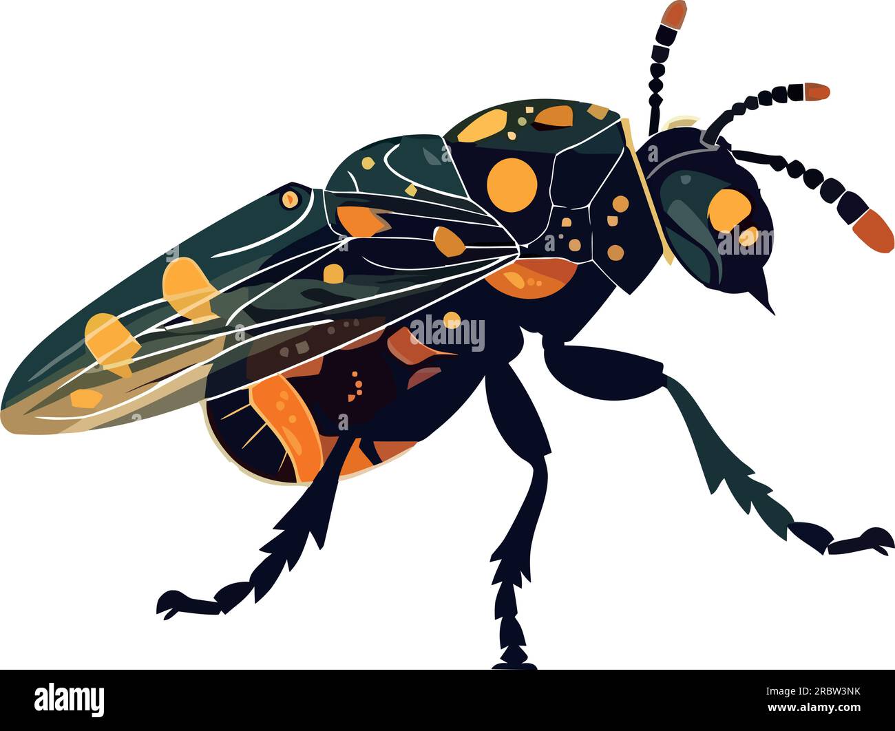 Small flying bee Stock Vector Image & Art - Alamy