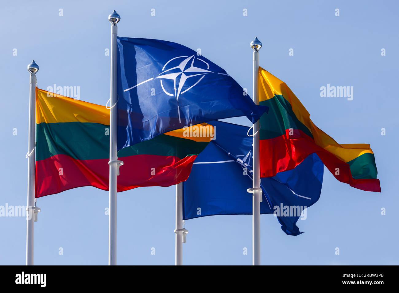 Nato vilnius flags hi-res stock photography and images - Alamy