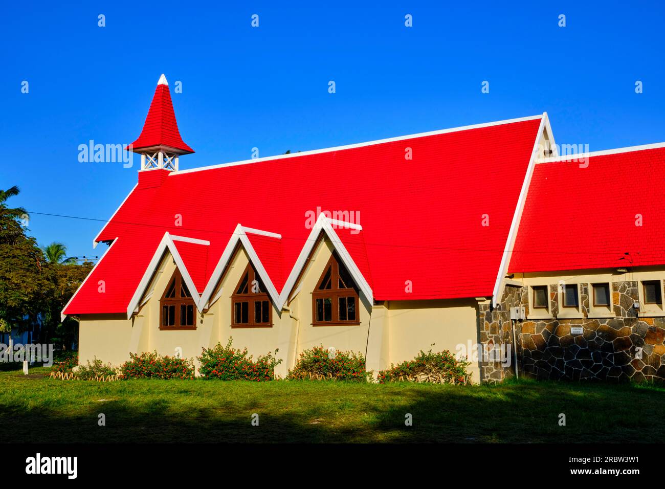 Mauritius, Rivière du Rempart district, Cap Malheureux, the Notre-Dame ...