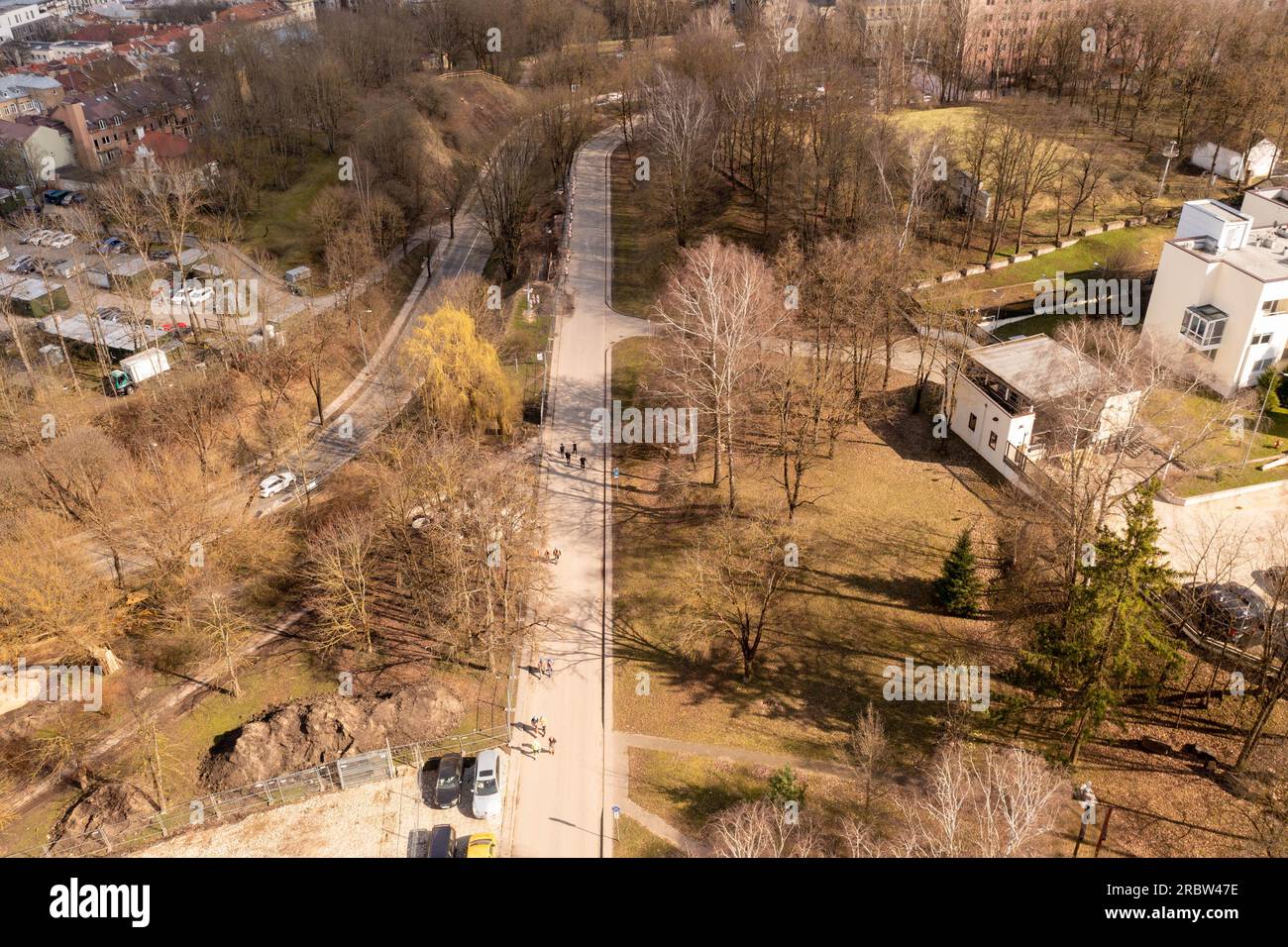 Drone photography road foot hi-res stock photography and images - Alamy