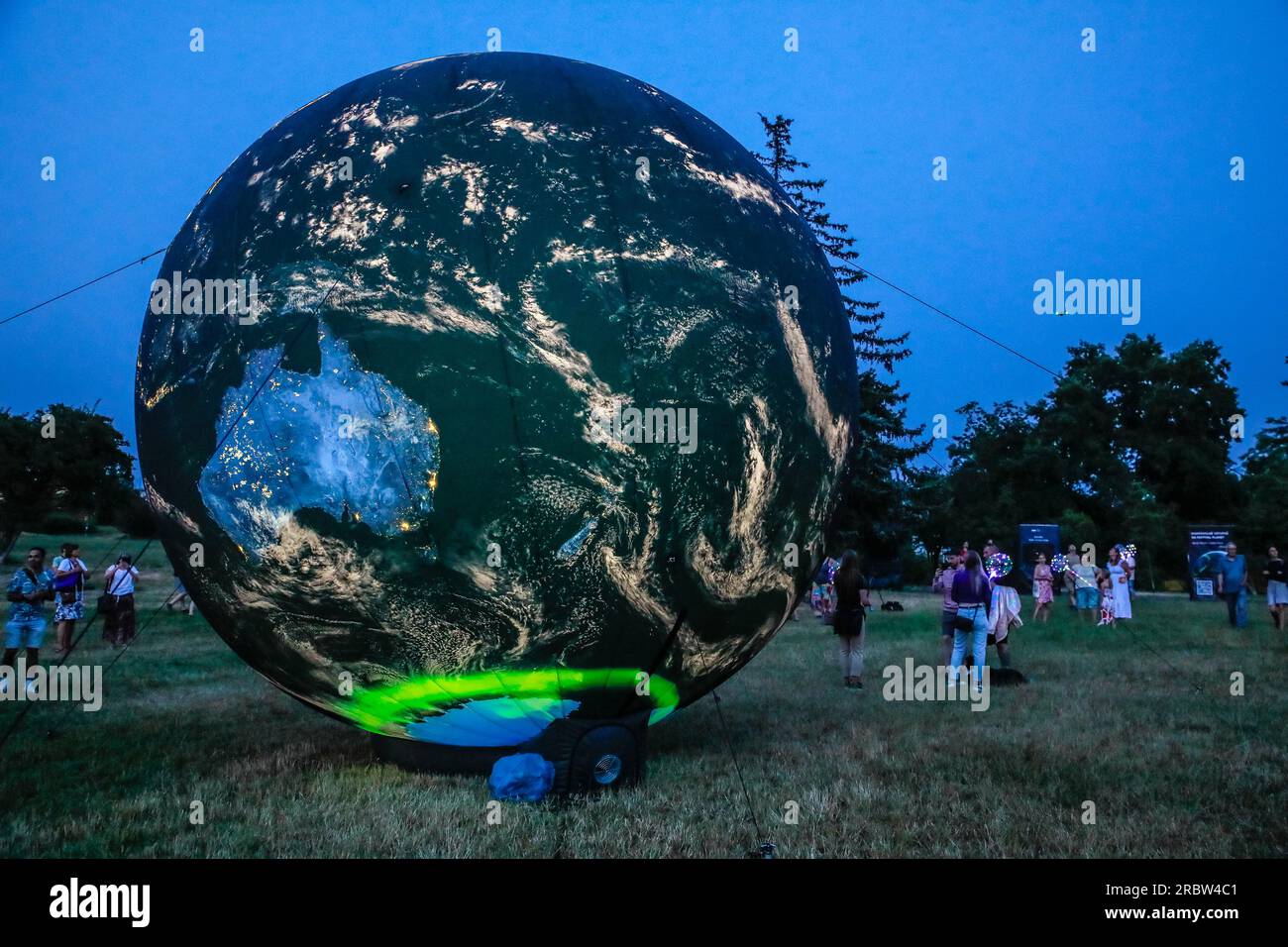 Brno, Czech Republic. 10th July, 2023. Giant models of Temnalon and ...