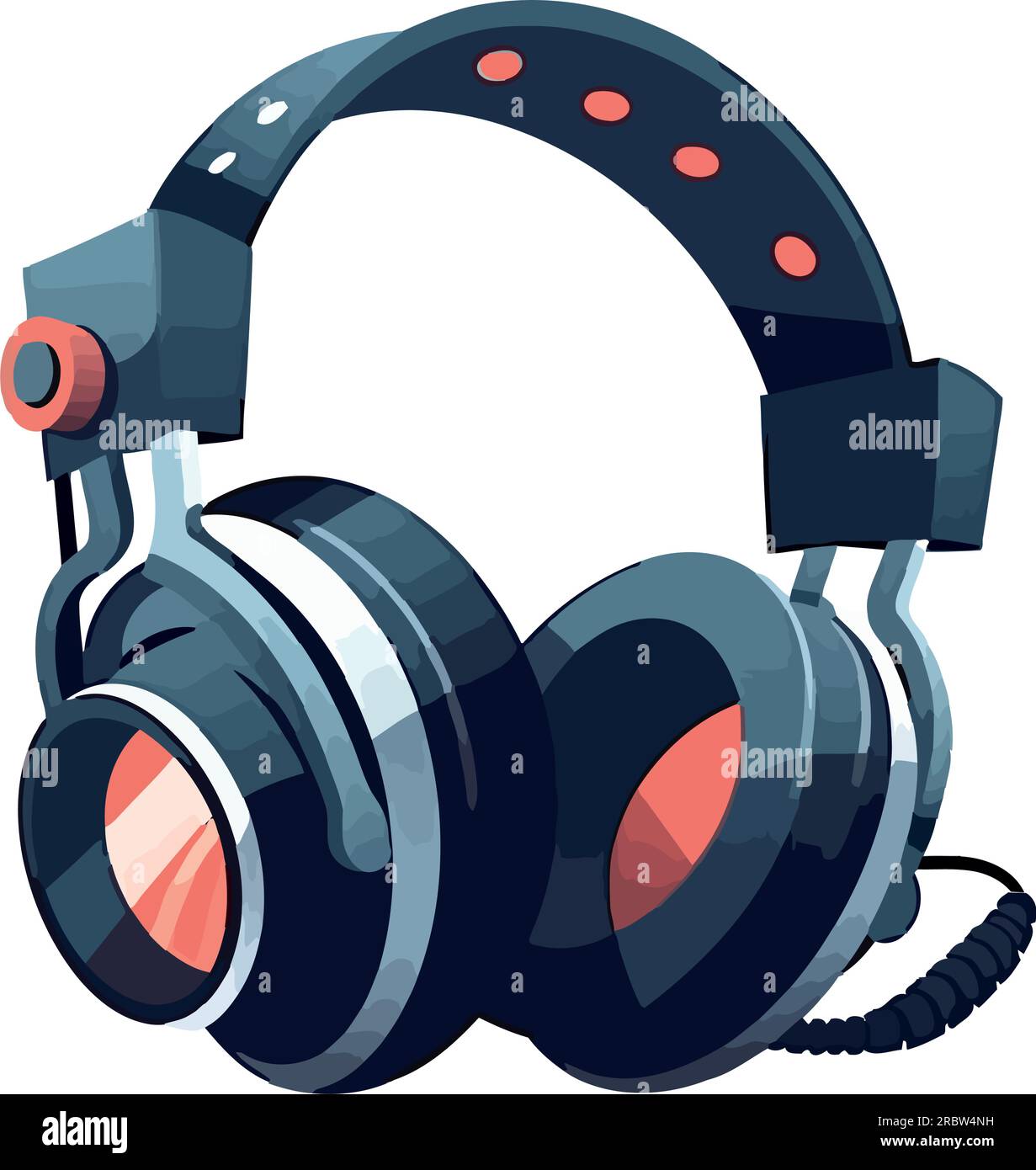 Modern headphones illustration Stock Vector Image & Art - Alamy