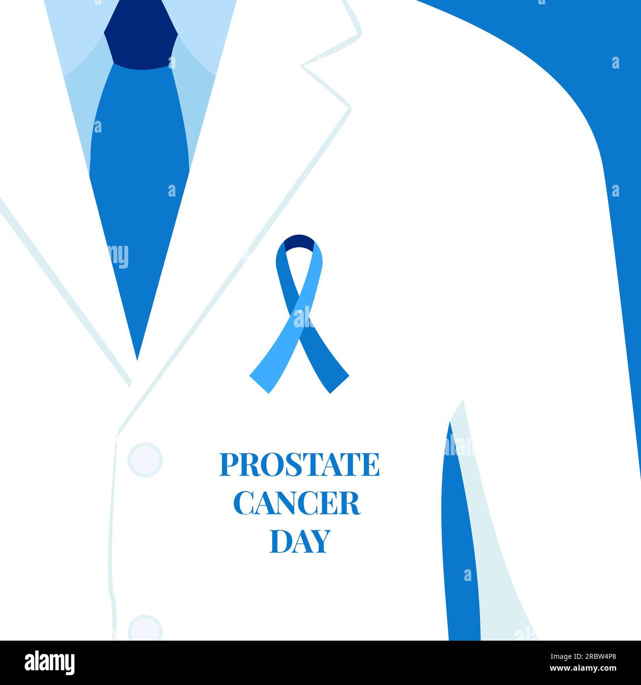 Prostate cancer awareness day ribbon cartoon illustration Stock Vector ...