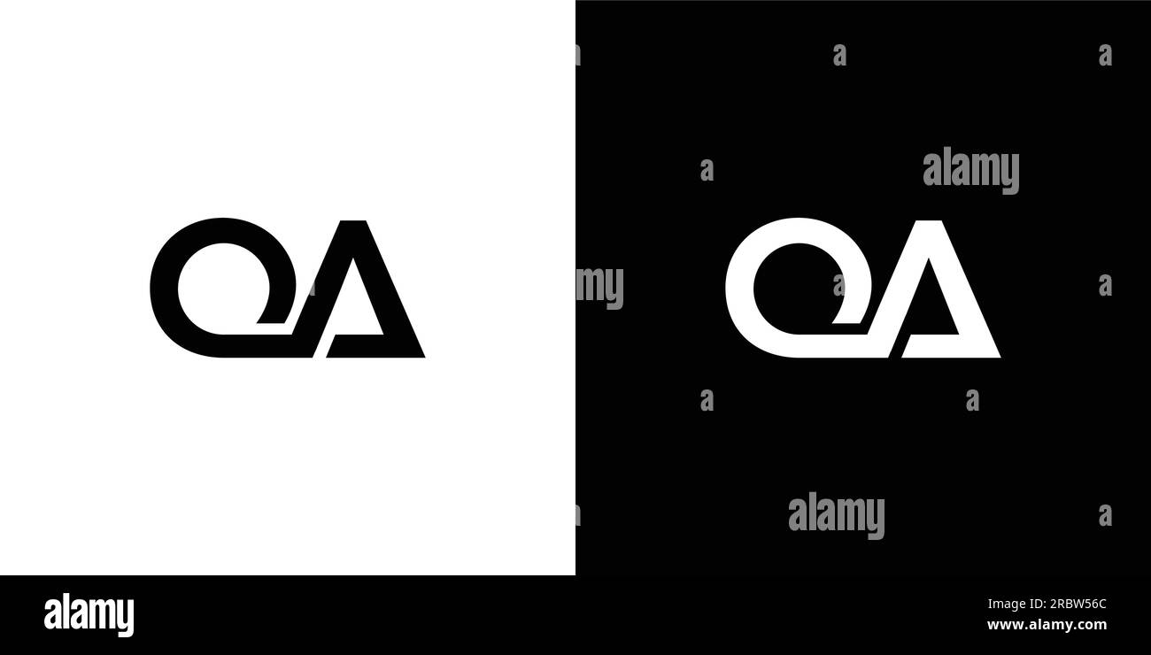 Modern and strong QA logo design Stock Vector Image & Art - Alamy