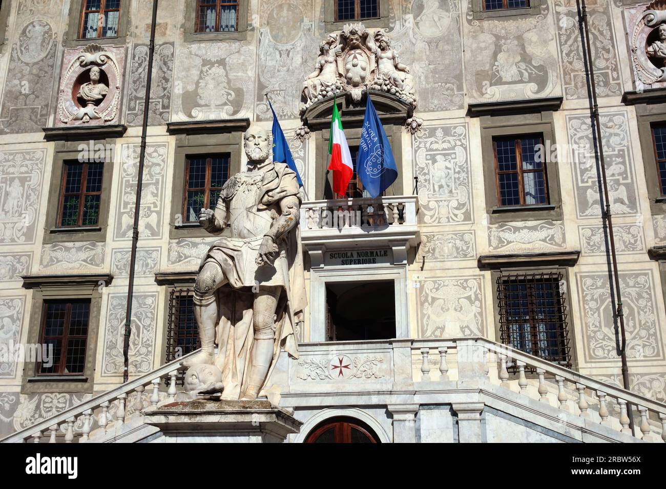 The Scuola Normale Superiore original historical building in Pisa, a ...