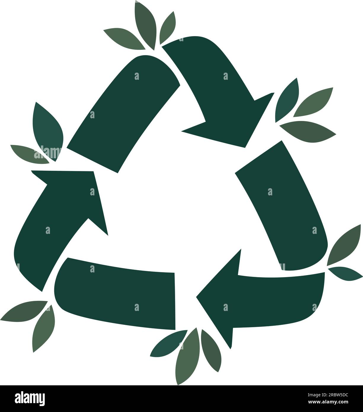 Green recycling symbol Stock Vector Image & Art - Alamy