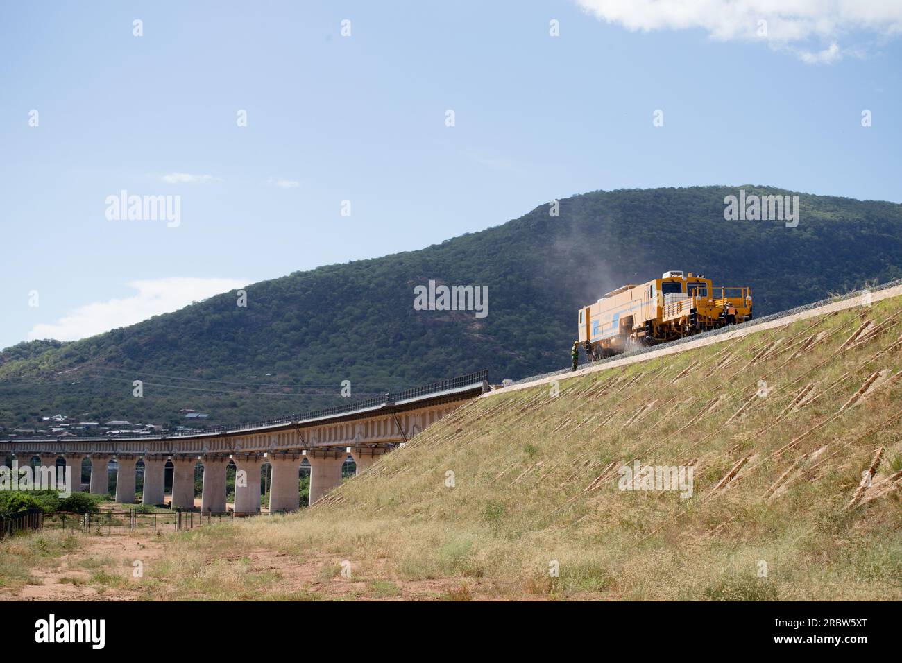 The Mombasa–Nairobi Standard Gauge Railway, completed in 2017, was ...
