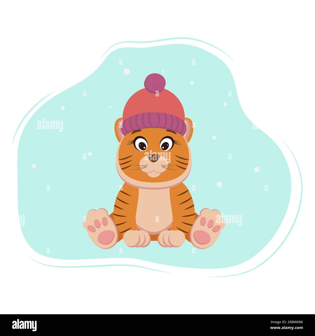 Rabbit in hat year Stock Vector Images - Alamy