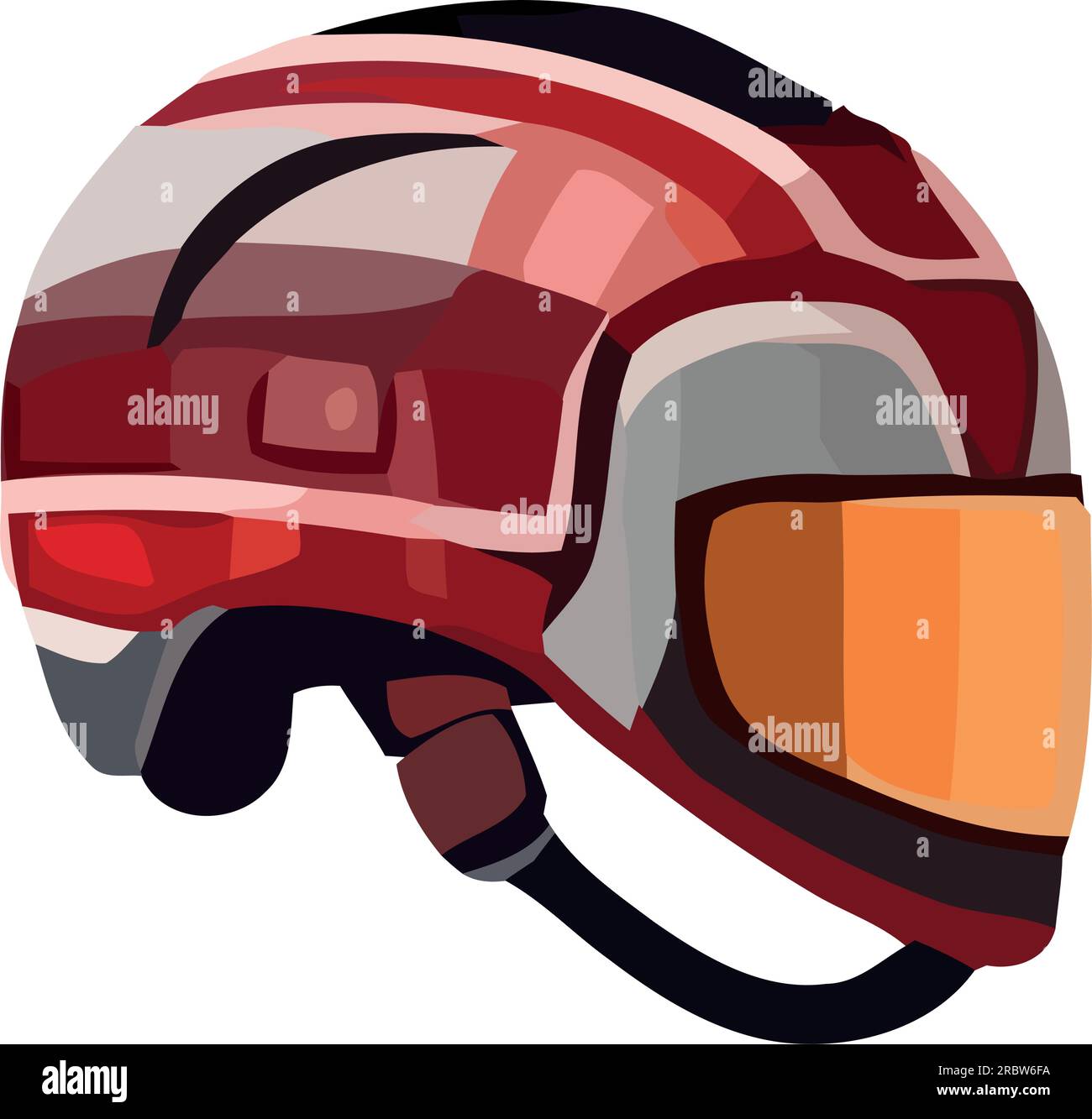 Biker crash helmet Stock Vector Images - Alamy
