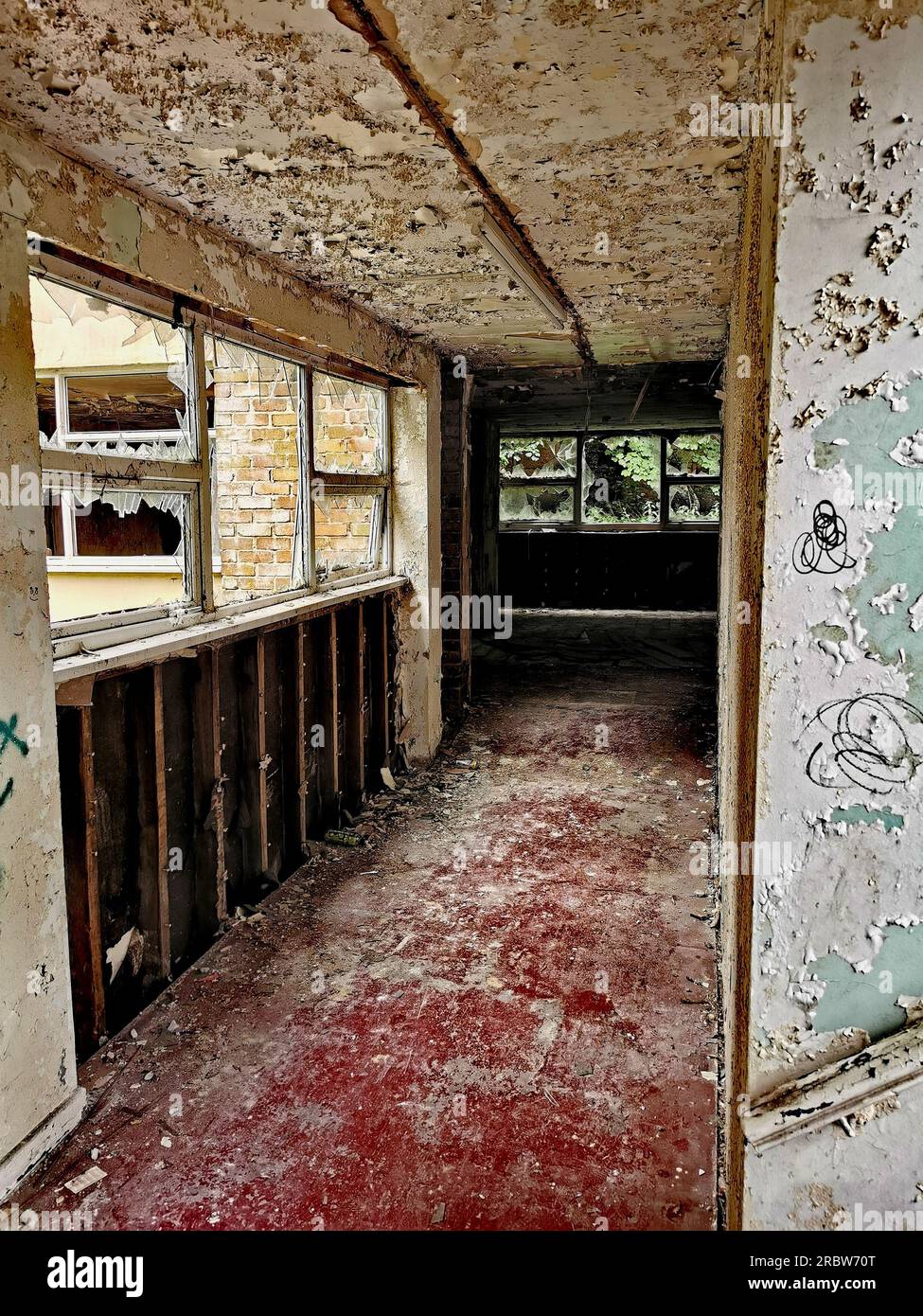 The haunted hallways BRADFORD, UK. STEP INSIDE the apartment where the ...