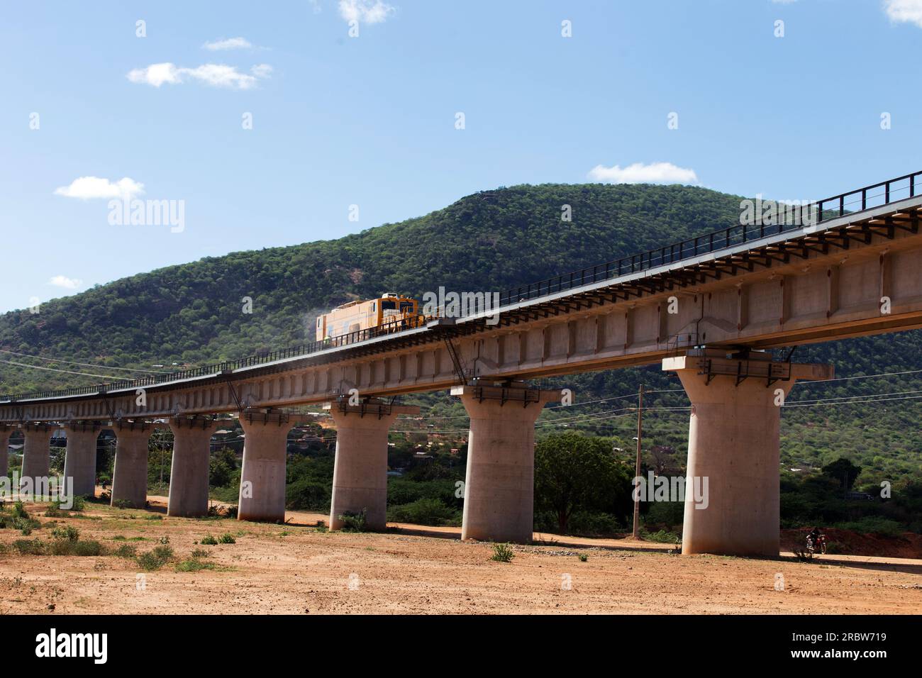 The Mombasa–Nairobi Standard Gauge Railway, completed in 2017, was ...