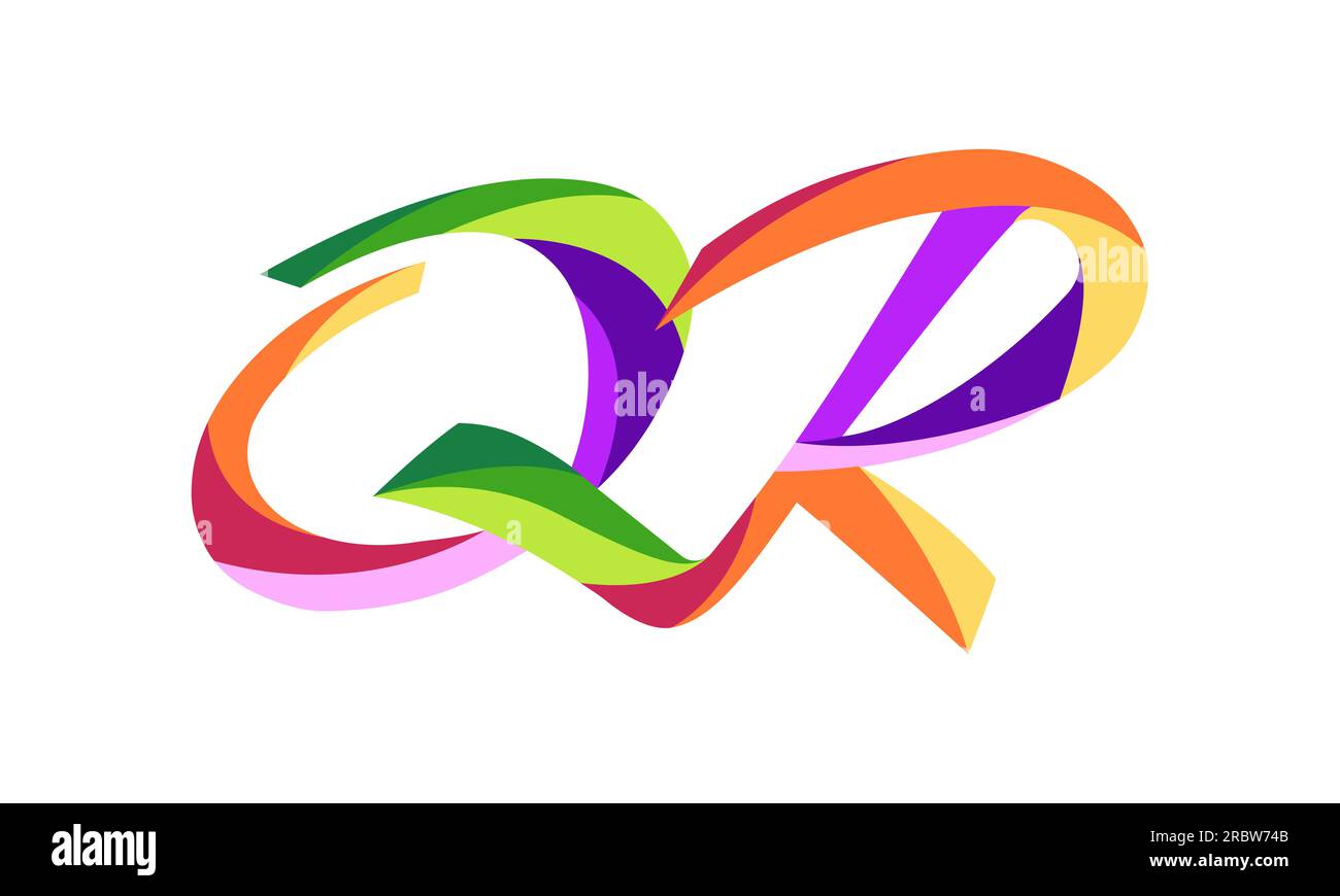 Qr tech logo Stock Vector Images - Alamy