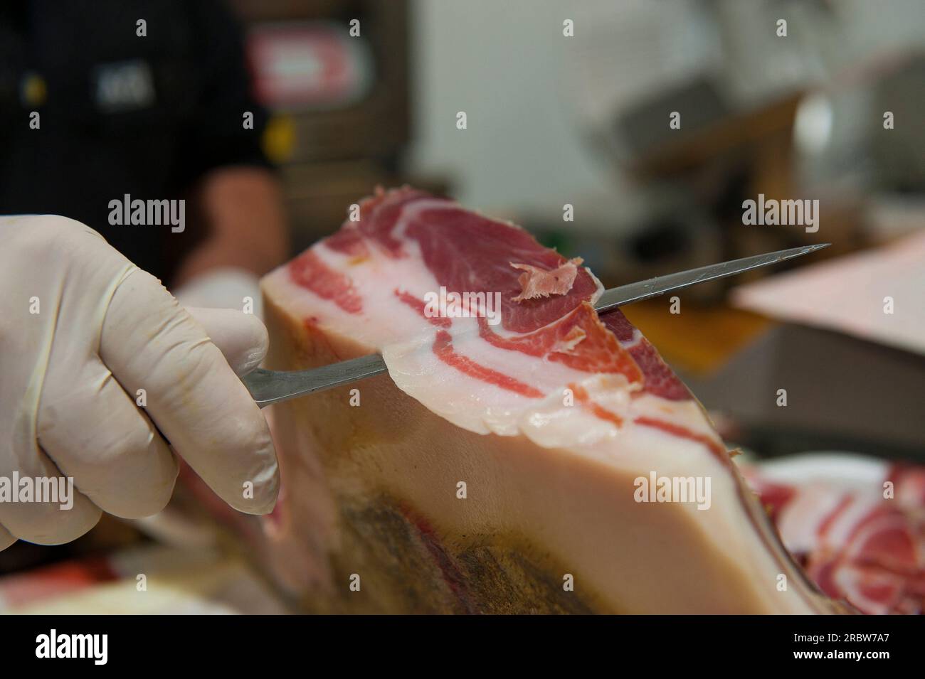 Row Ham, typical Sardinia recipe, Seulo, Barbagia, Sardinia, Italy ...