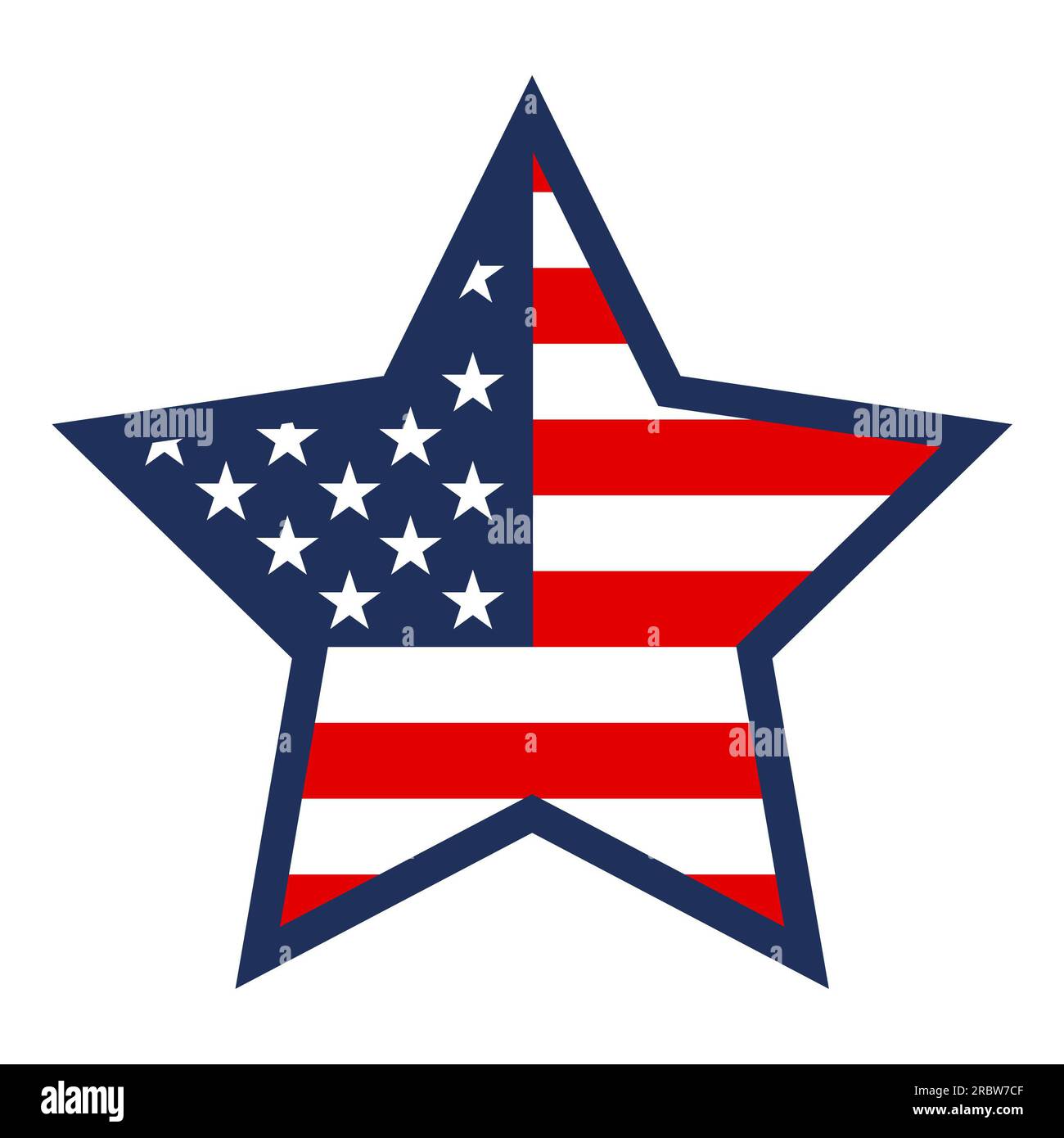 Red White And Blue Stars Banner Clipart