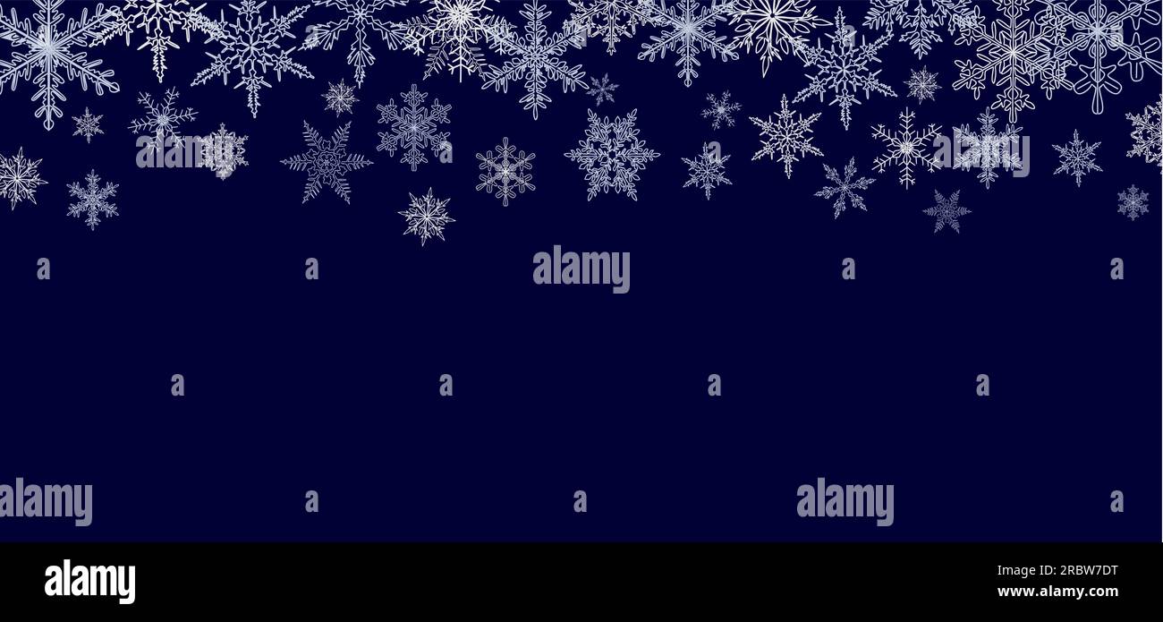 Abstract art background snow flakes border vector Stock Vector Image ...