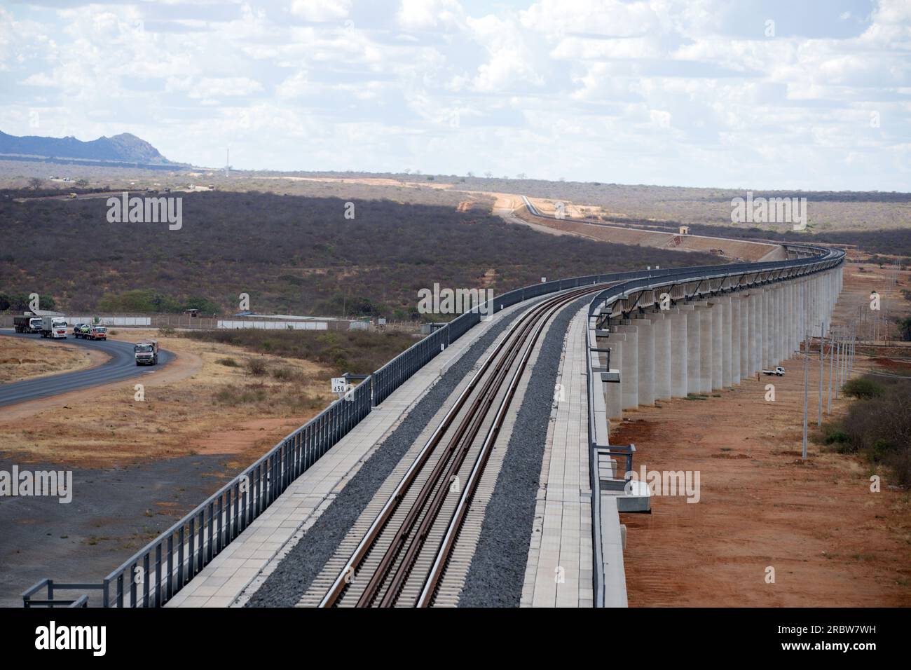 The Mombasa–Nairobi Standard Gauge Railway, completed in 2017, was ...