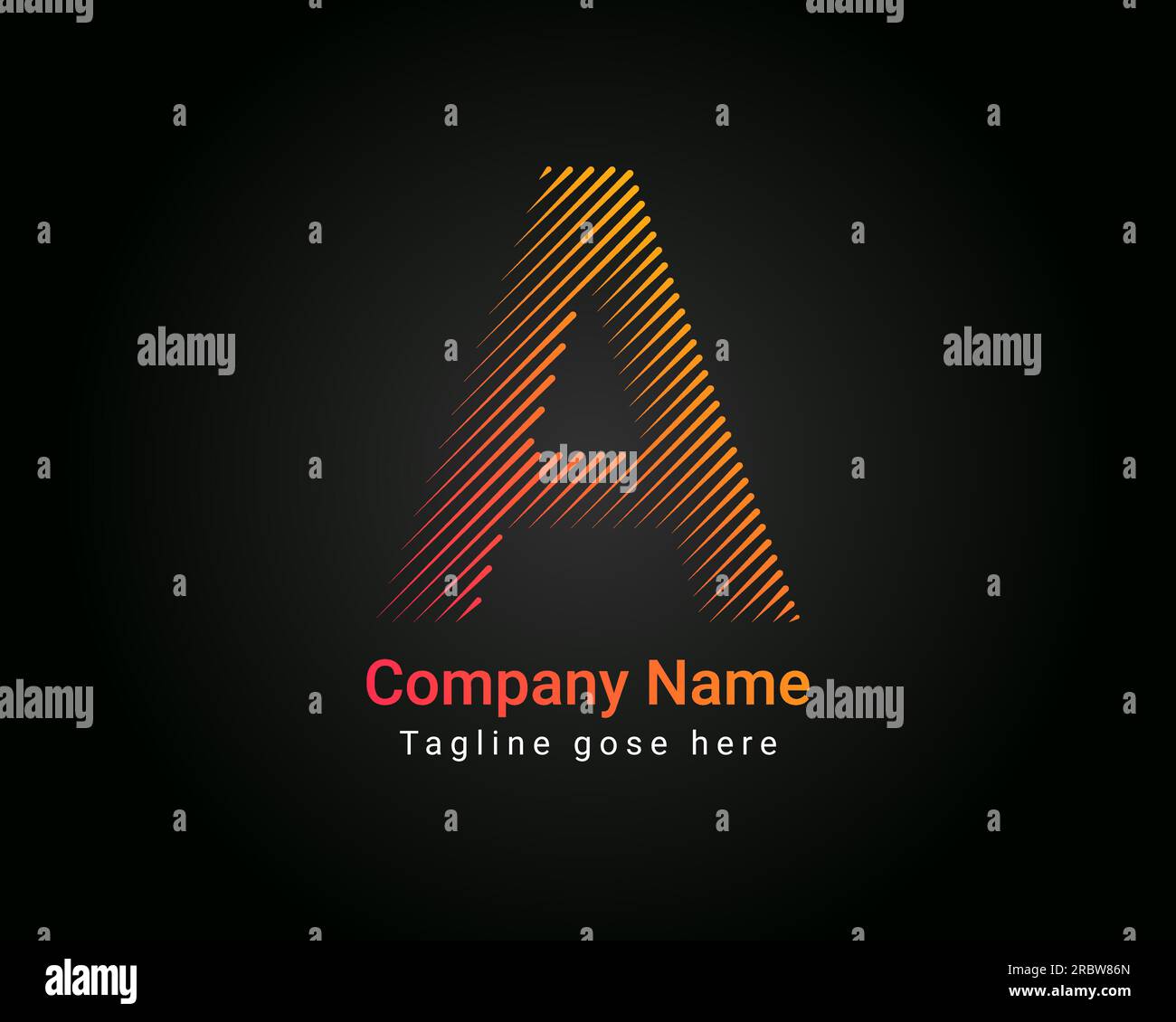 Letter a initial vector vectors hi-res stock photography and images - Alamy